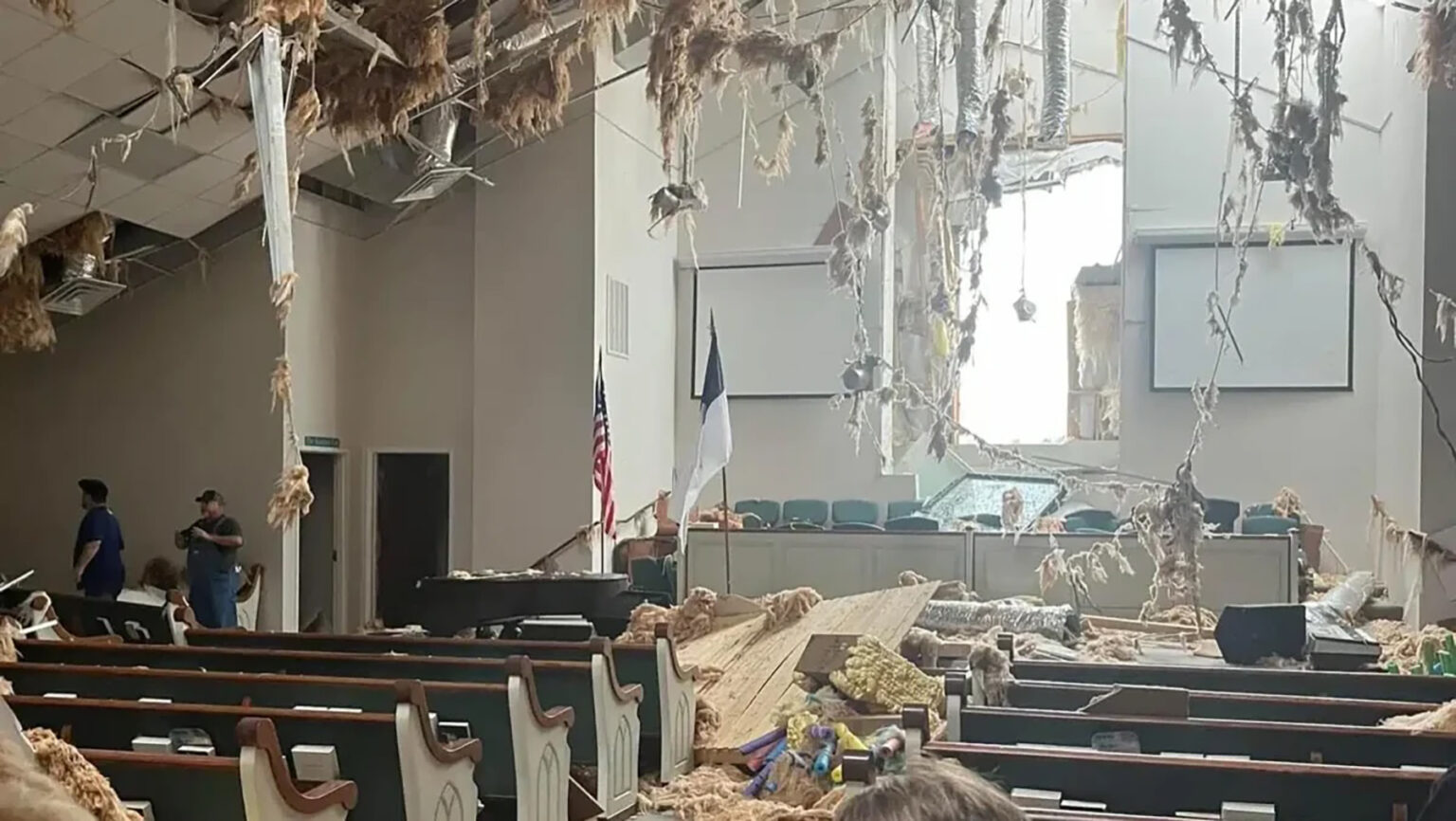 ‘Long process’ ahead: Louisiana church destroyed by Tropical Storm ...